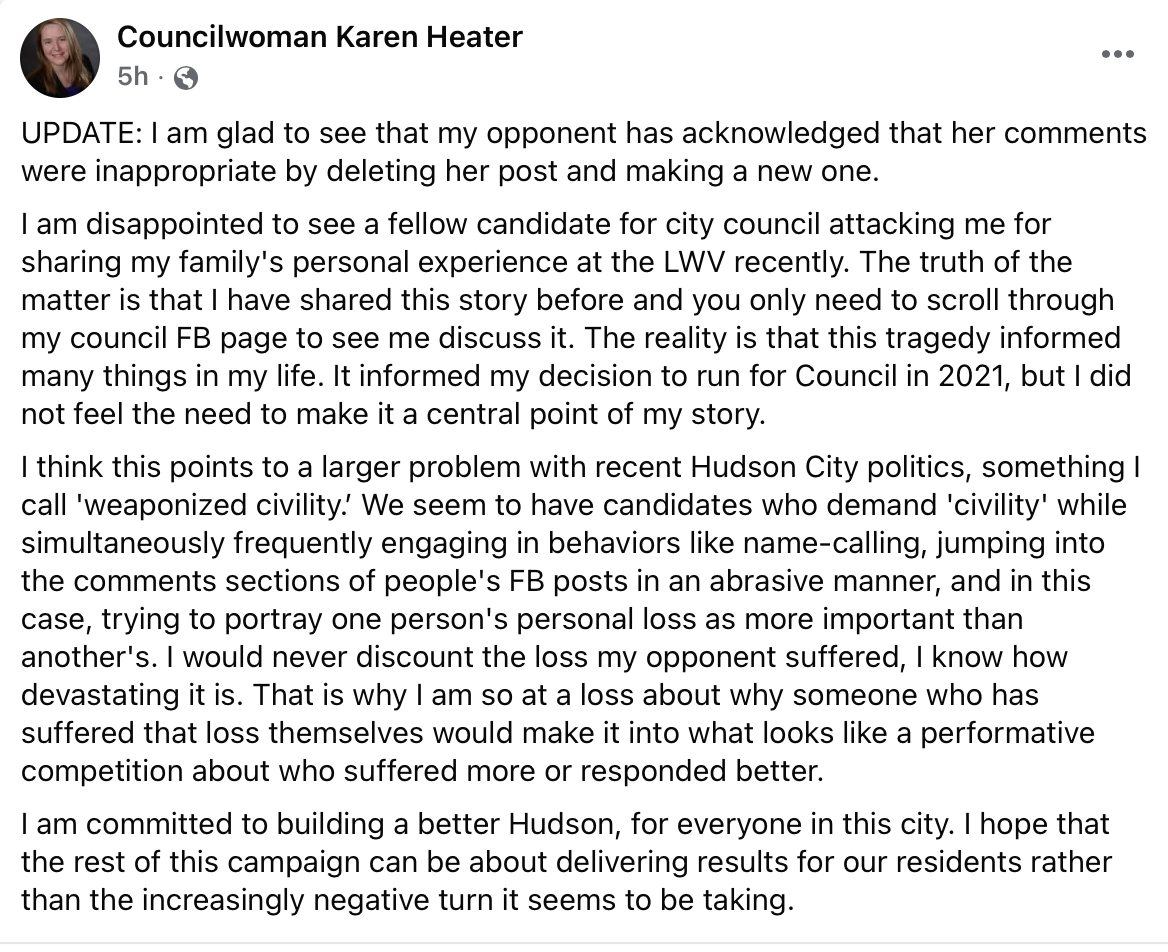 SCREENSHOTS: D’Eramo Tries To Torch Karen Heater, Winds Up Getting ...